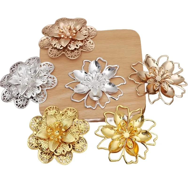 BoYuTe (20 Pieces/Lot) 56MM Multi-Layer Metal Iron Flower Base ...