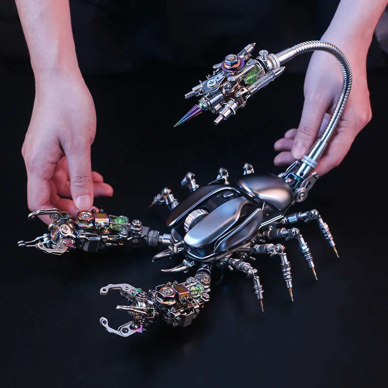 1196pcs Source Armored Scorpion Metal Assembly Fashion Play Simulation ...