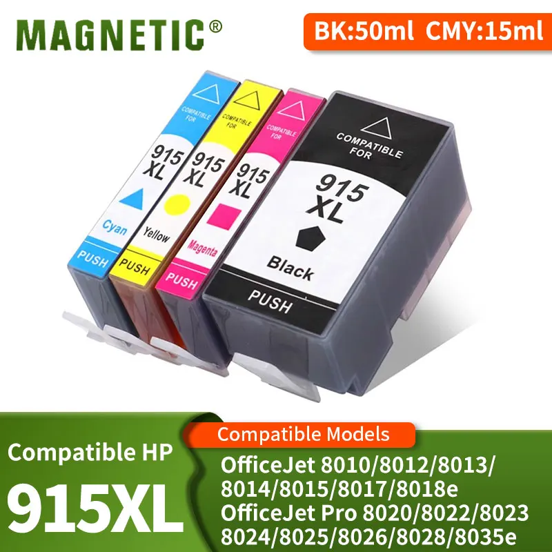 4pcs-Compatible-915-915XL-915-XL-Ink-Cartridge-for-HP-OfficeJet-Pro ...