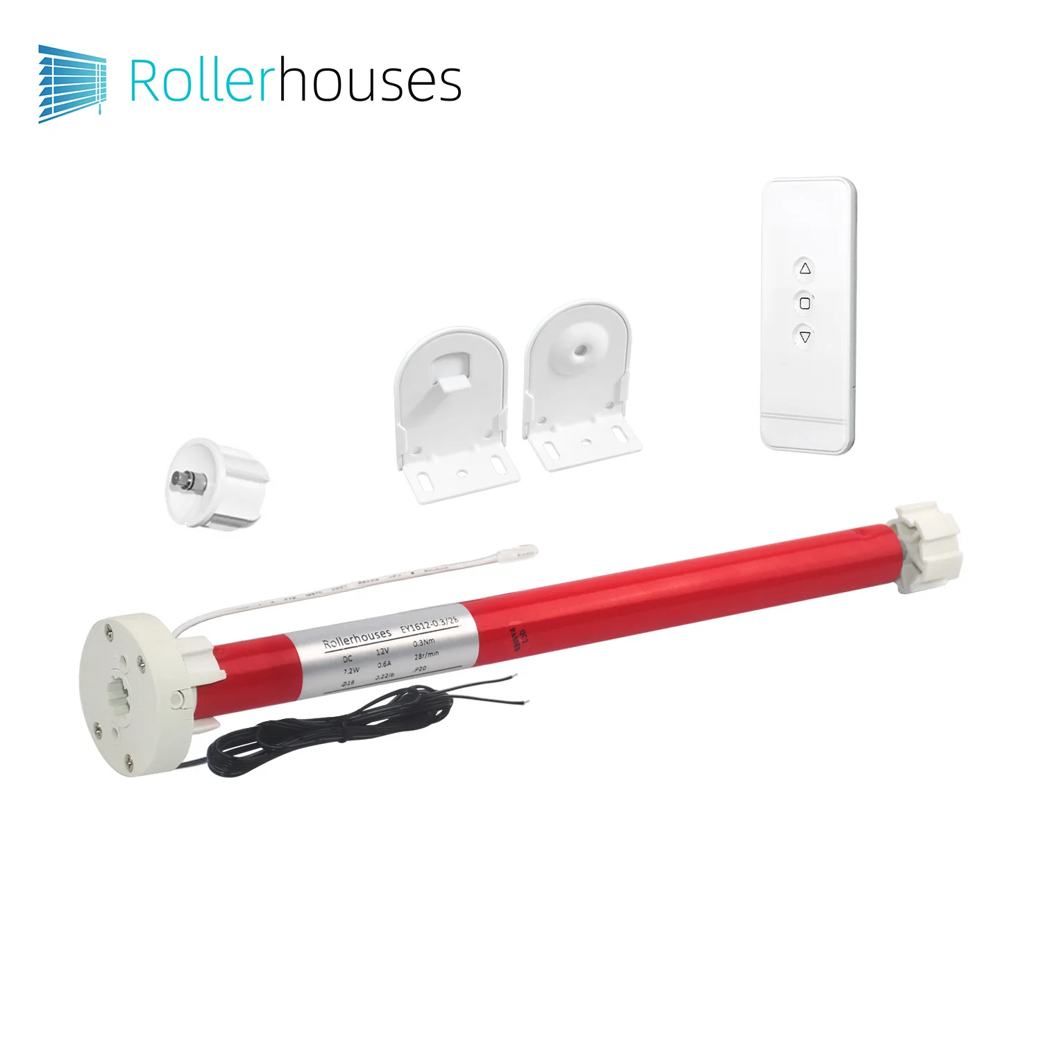 Two-Wire-No-Battery-Roller-Blind-Motor-Wired-with-Remote-Control ...