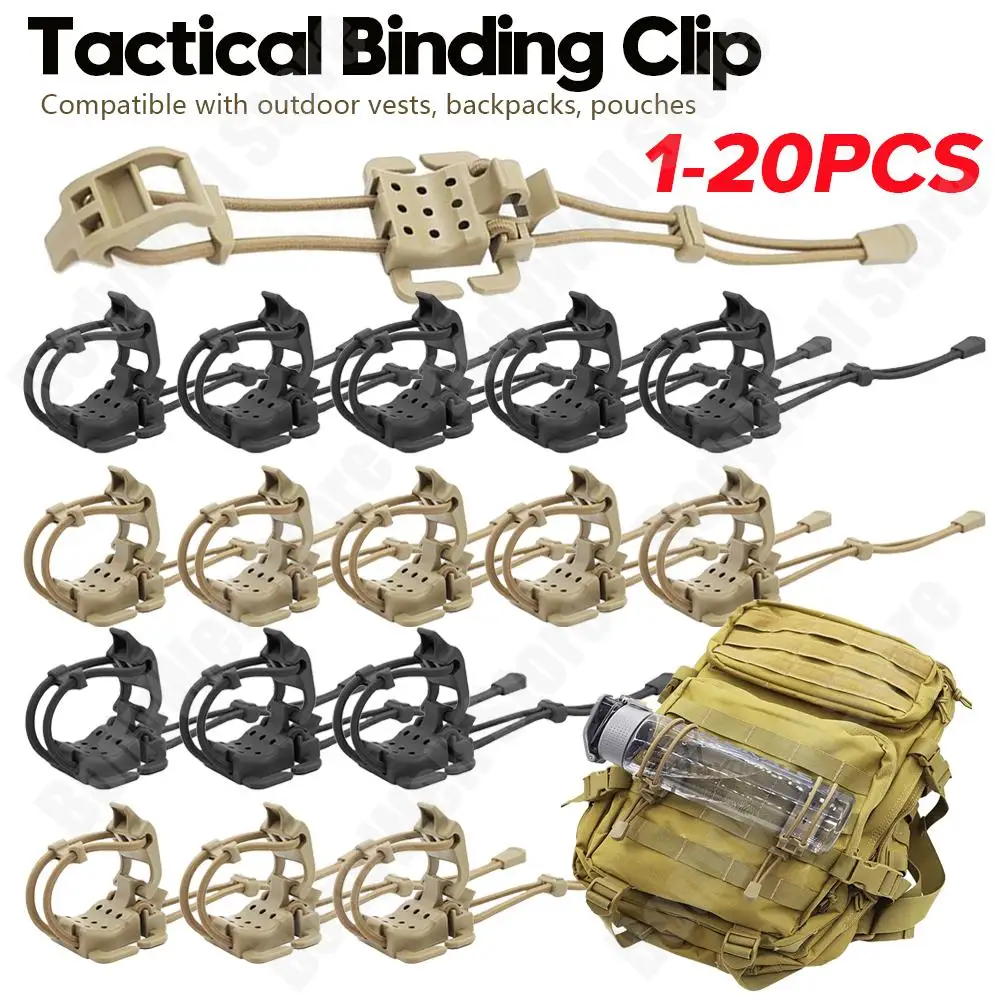 20-1pcs-Tactical-Wheel-Clip-Molle-Hiking-Multifunction-Hanging-Buckle ...