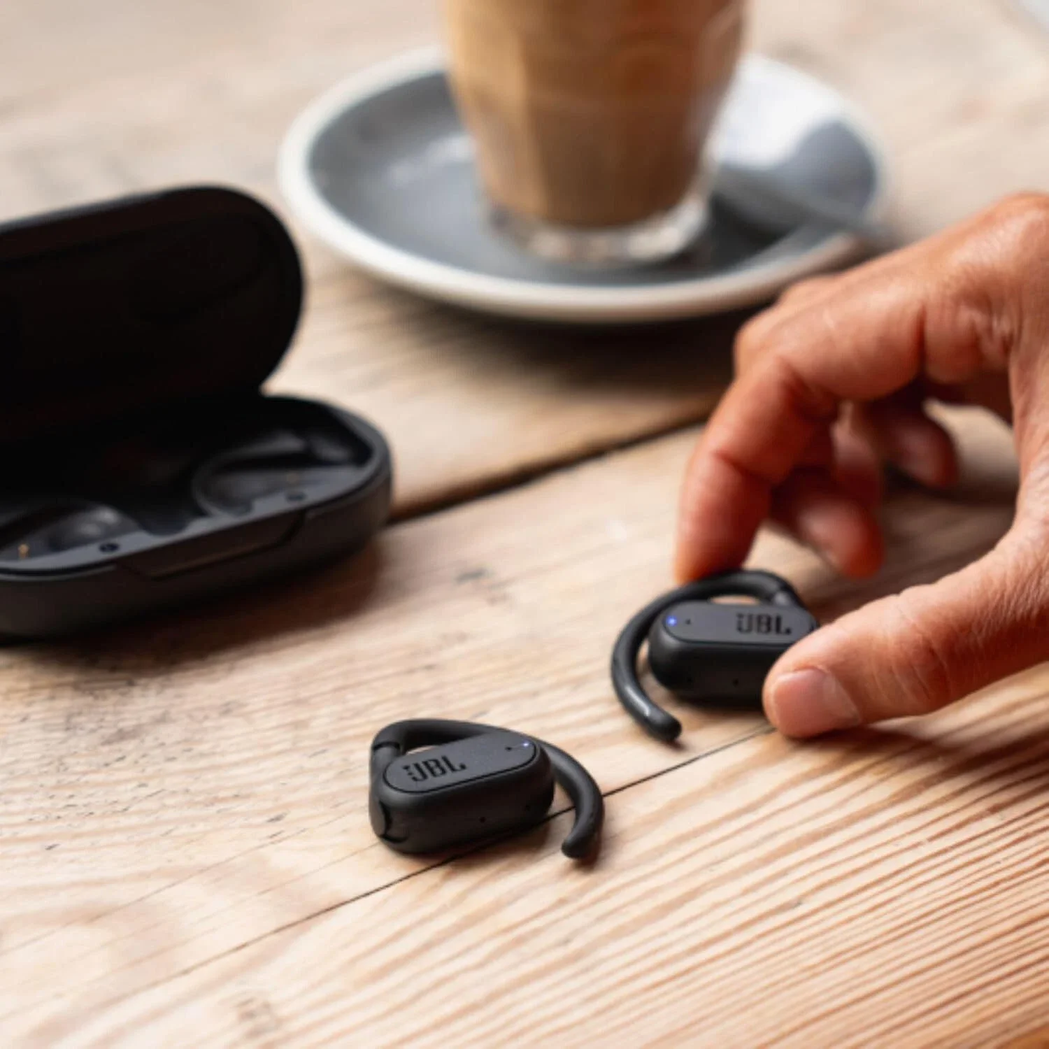 JBL Soundgear Sense True Wireless Open-Ear Running Earbuds Bass Boosted ...