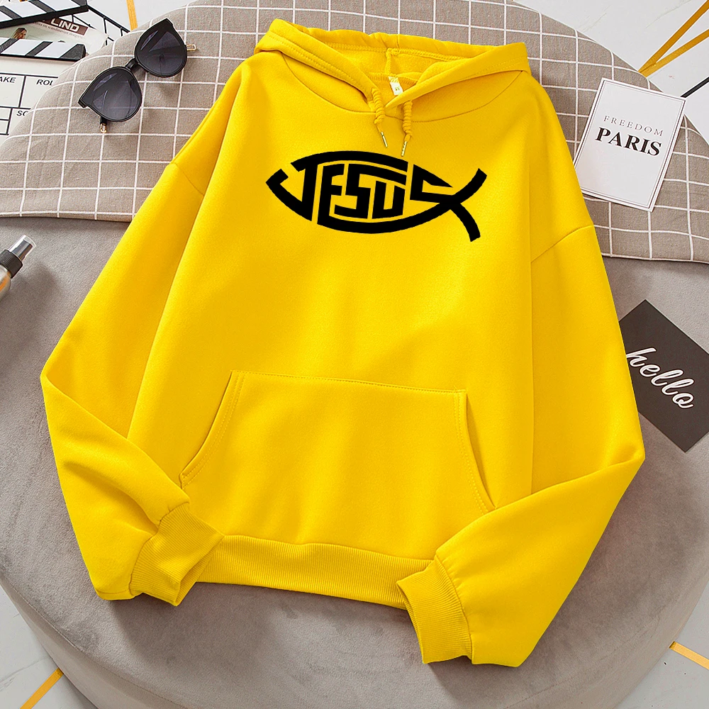 Jesus Little Fish Design Printed Tracksuit Women Classic Retro Fashion ...