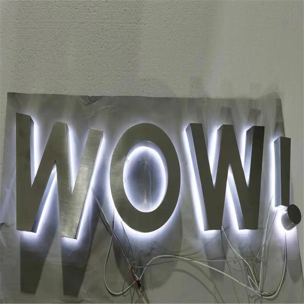 Factory Outlet Stainless Steel Led Backlit Metal Letters, Back Light Up ...