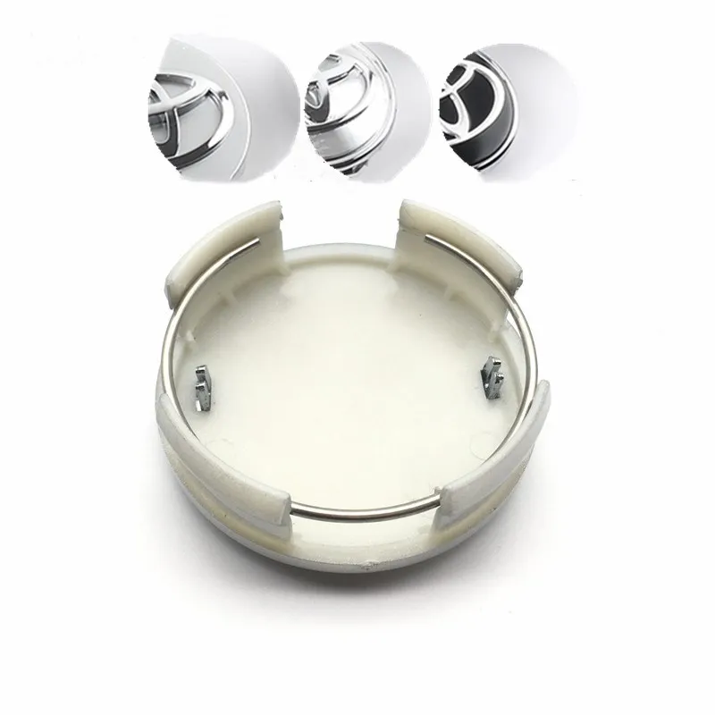 4pcs 57mm 62mm Silver Black Car Wheel Center Cap Hub Covers Badge For ...
