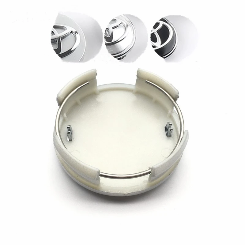 4pcs 57mm 62mm Silver Black Car Wheel Center Cap Hub Covers Badge For ...
