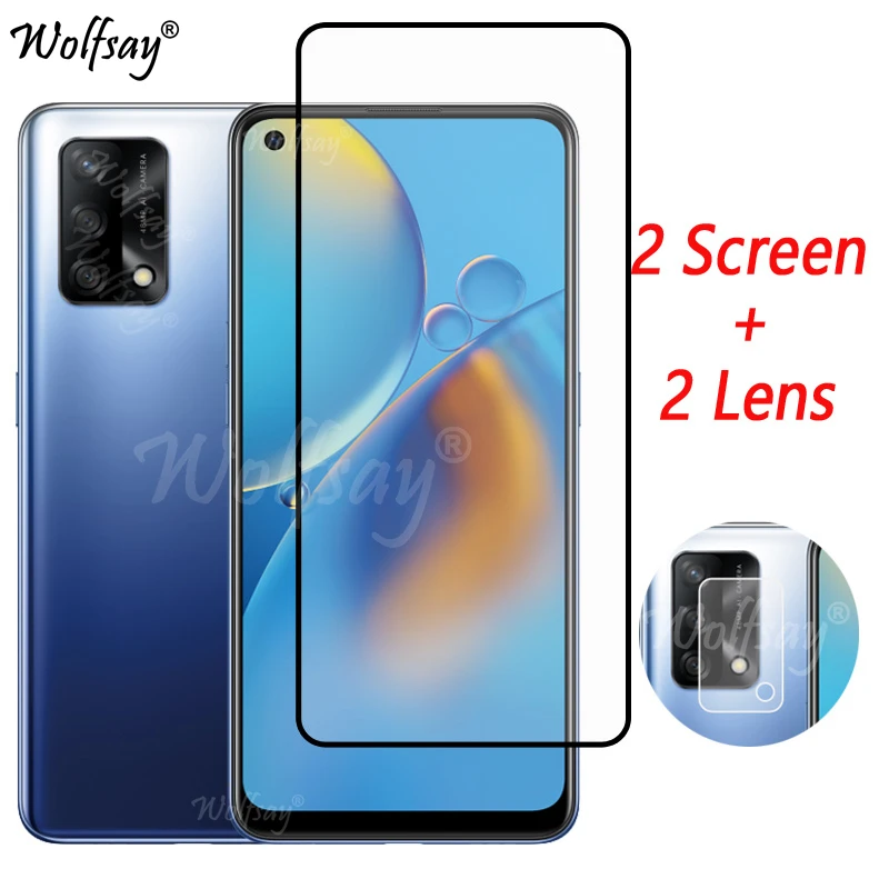Full Cover Tempered Glass For Oppo F19S Screen Protector For Oppo F19S ...