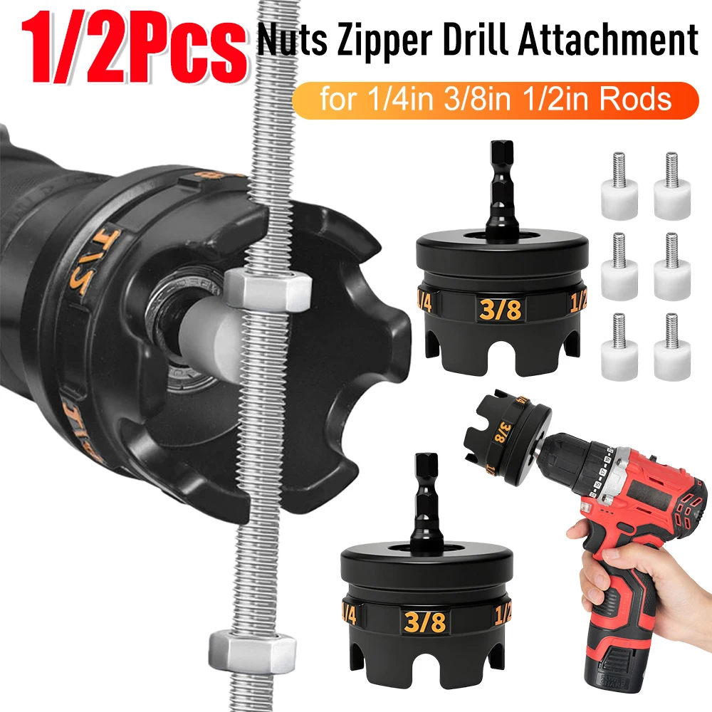 Metal Nut Zipper Drill Attachment For Fast Nut And Bolt Removal, Nut ...
