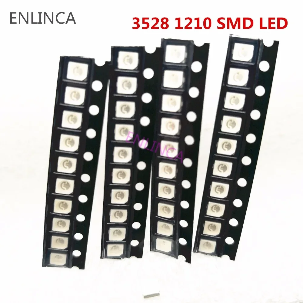 100pcs-original-Super-Bright-3528-1210-SMD-LED-Red-Green-Blue-yellow ...