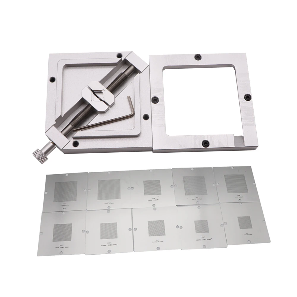 90x90mm-BGA-PCB-Chips-Solder-Ball-Rework-Repair-Jig-Aluminium-Reballing ...