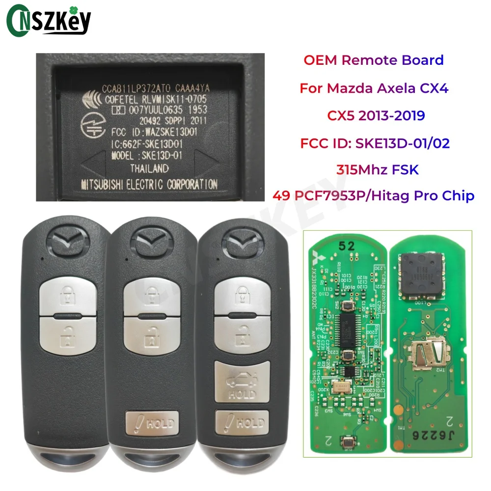CNSZKEY-OEM-Board-315Mhz-FSK-ID49-HITAG-PRO-Chip-SKE13D-01-SKE13D-02 ...