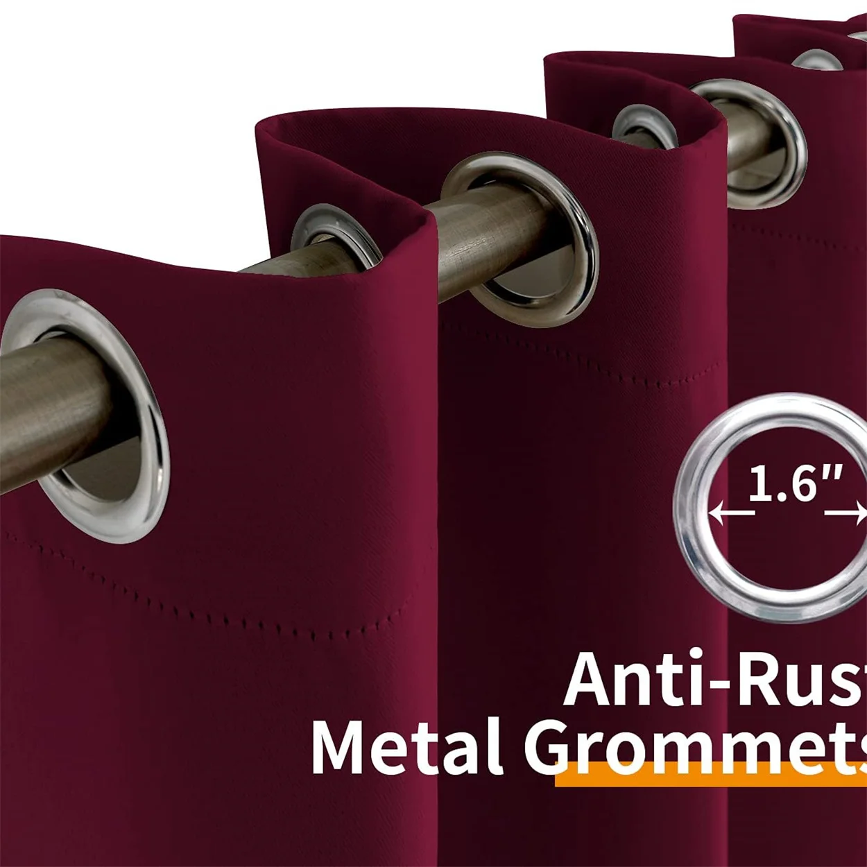 1PC-Burgundy-Blackout-Curtains-for-Bedroom-Thermal-Insulated-Window ...