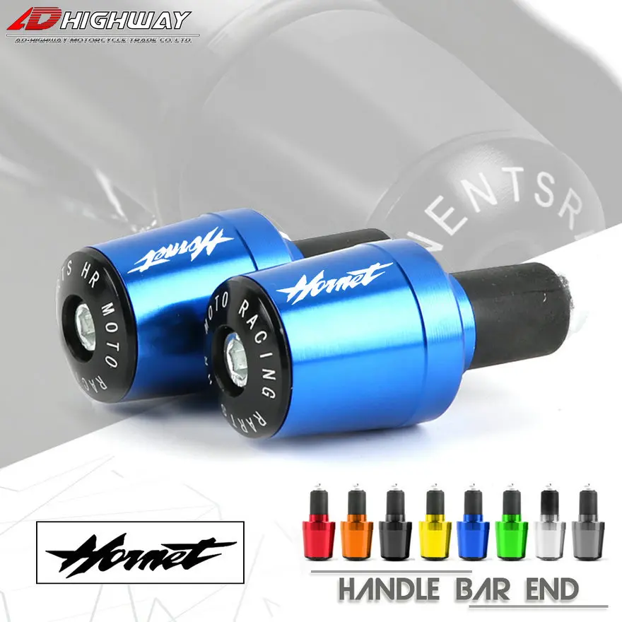 22mm Motorcycle Handlebar Grips End Handle Bar Cap End Plug For HONDA ...