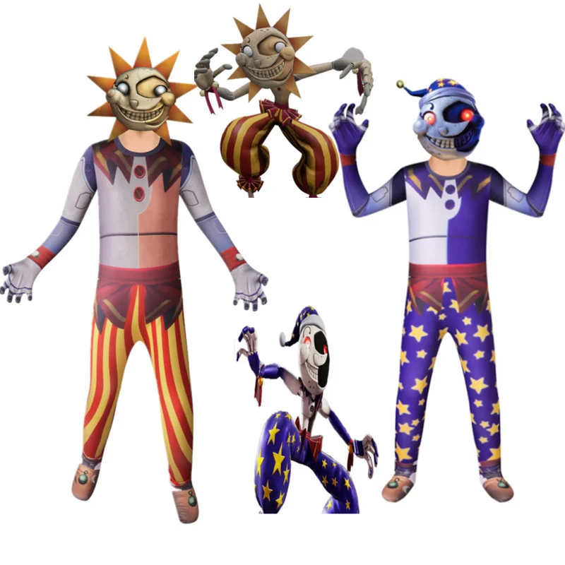 Fnaf-Sundrop-Cosplay-Jumpsuit-Security-Breach-Sunrise-Moondrop-Party ...