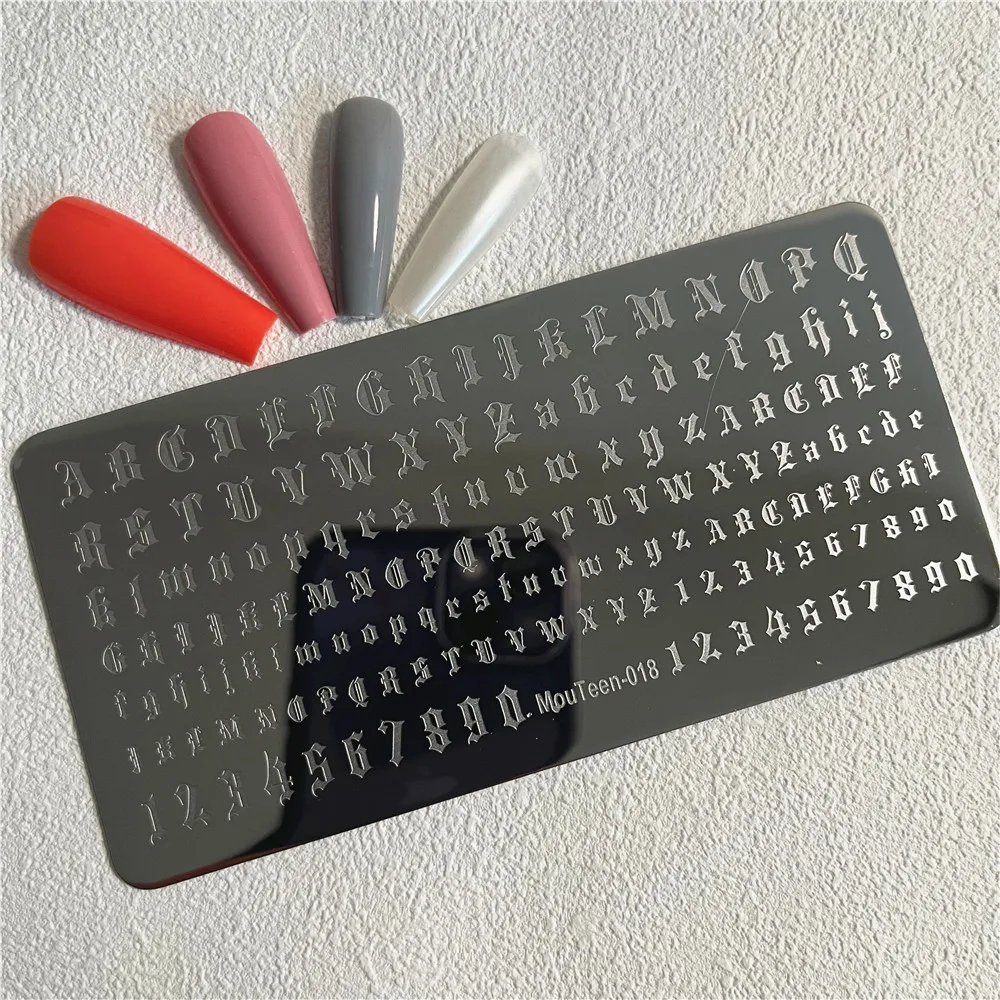 Small-Gothic-Stamping-Plate-Gothic-Style-Nail-Plate-Gothic-Letters-Nail ...