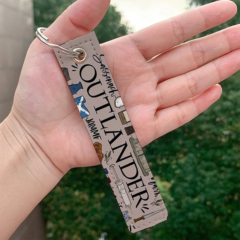 Fashion-Outlander-in-Typography-Zipper-Keychains-Keyrings-Hanging ...