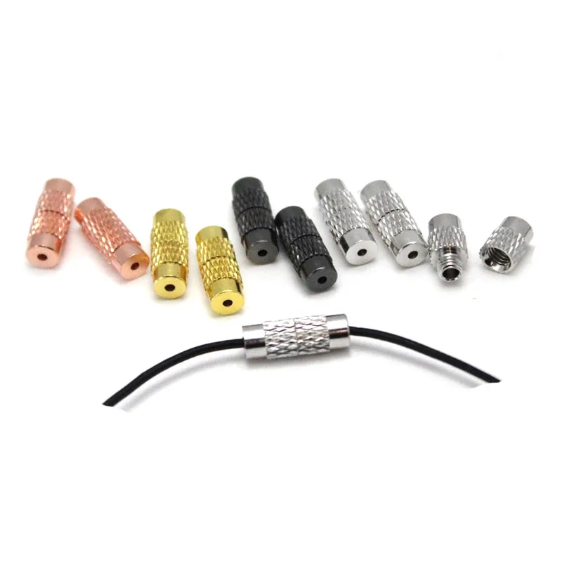 20-50PCS-Brass-Fasteners-Buckles-Closed-Beading-End-Clasp-Screw-Clasps ...