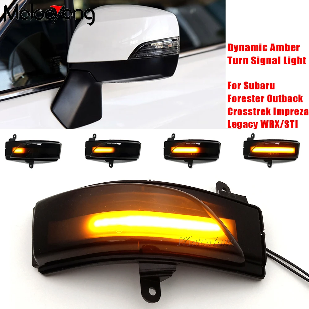 2x-LED-Dynamic-Turn-Signal-Lights-For-Subaru-Forester-SJ-2014-2015-2016 ...
