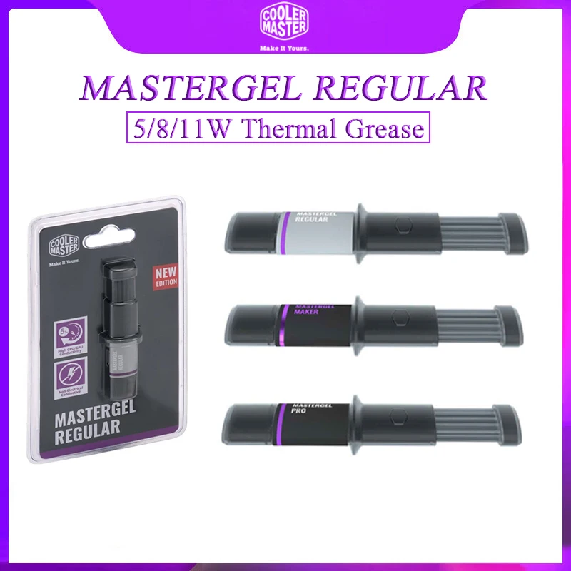 COOLER MASTER MASTERGEL REGULAR 5/8/11W/mk High Performance Thermal ...