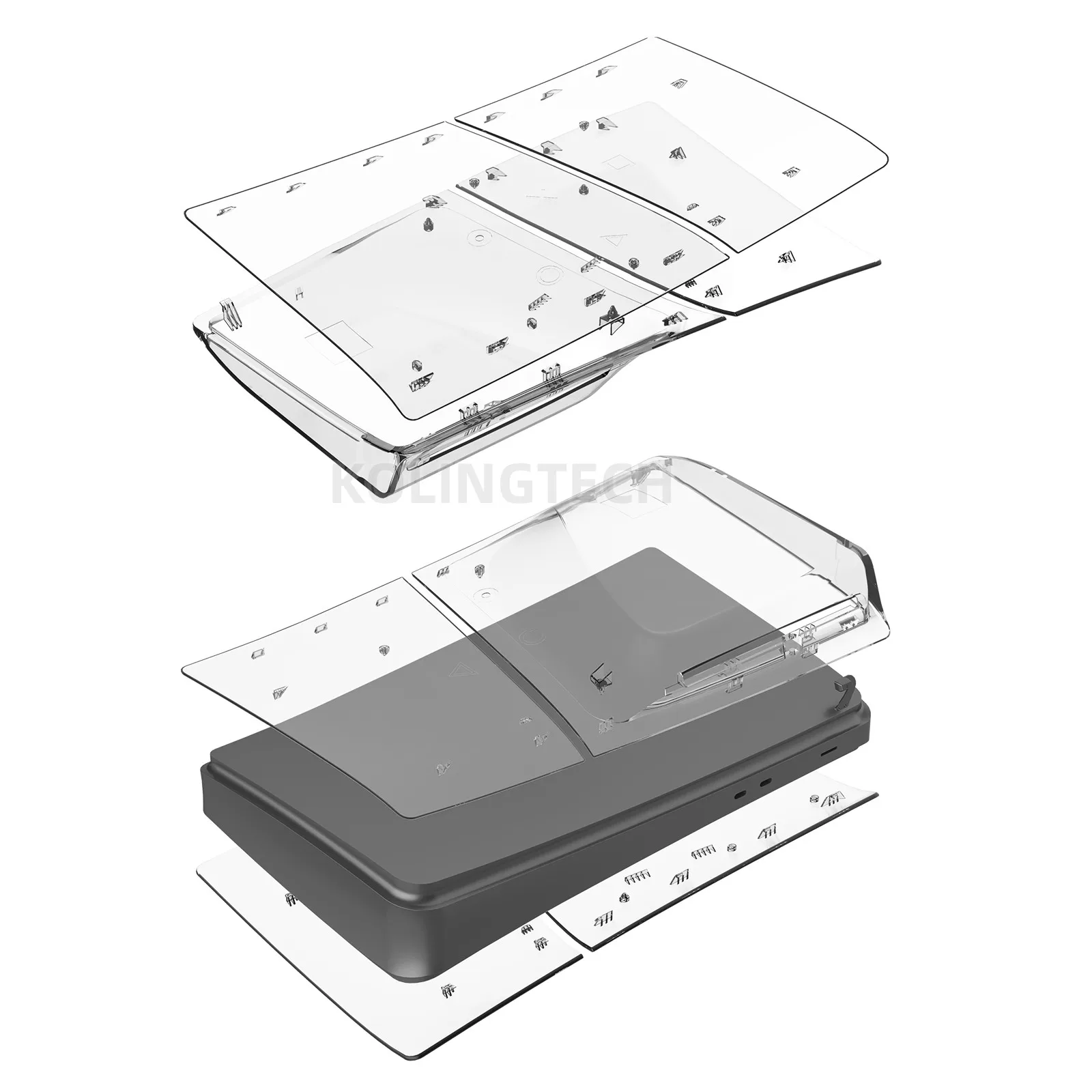 New-Arrival-Hard-Replacement-Transparent-Plastic-Faceplate-Shell-Cover ...