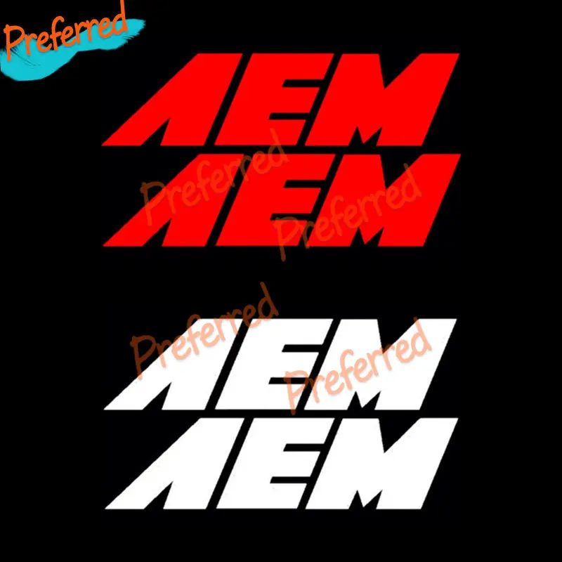 High-Quality-Vinyl-Decal-AEM-Sticker-Set-of-2-Mugen-JDM-Car-Sticker-Car ...