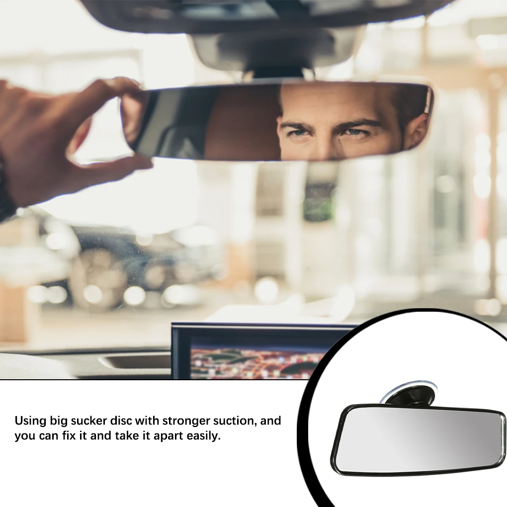 Car-Interior-Rear-View-Mirror-ABS-Rotation-Adjustable-Plastic-Rearview ...