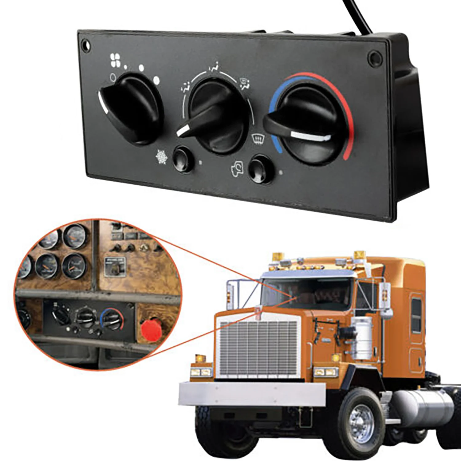 Air-Conditioning-Control-panel-For-2002-2006-Kenworth-T300-C500-T600A ...