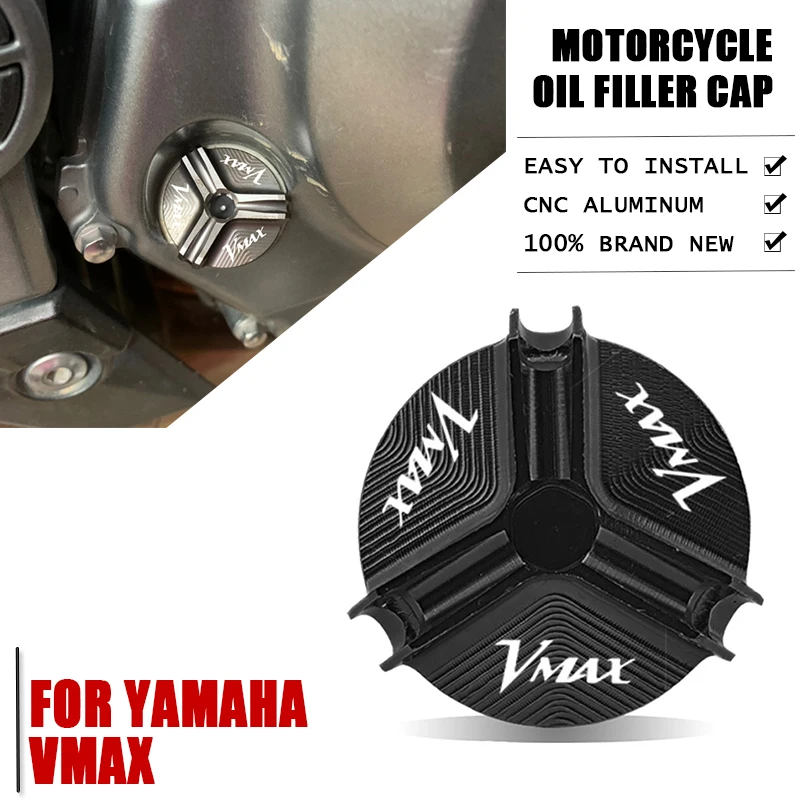 Motorcycle-Engine-Oil-Filler-Cup-Plug-Cover-cap-Screw-For-YAMAHA-VMAX ...