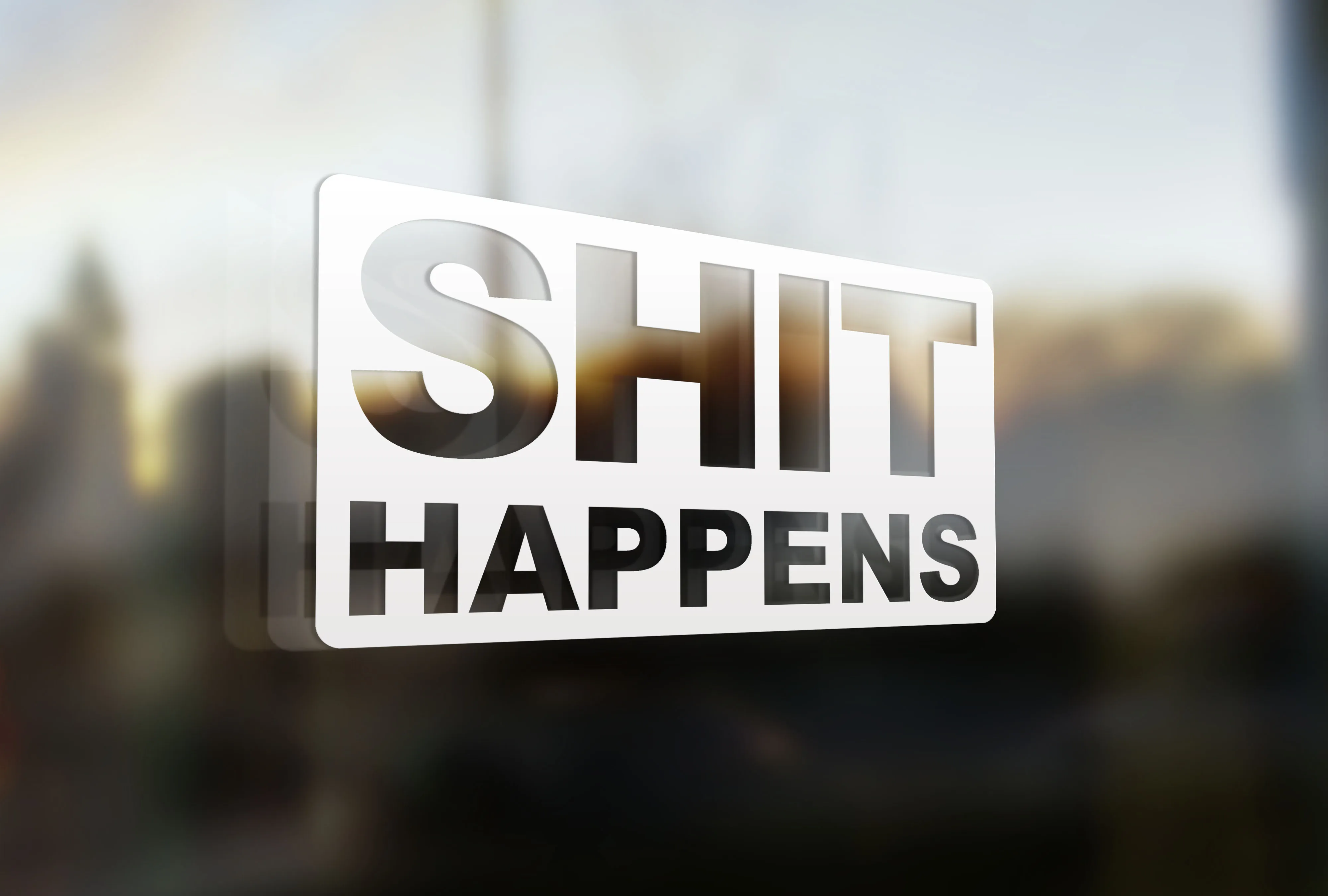 Shit Happens Bumper Sticker