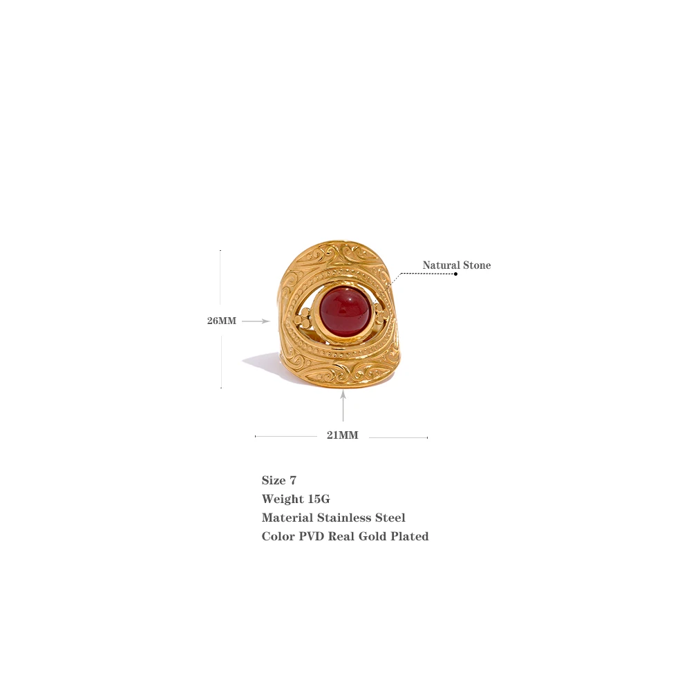 Vintage Red Blue Natural Stone – Kosmo Jewellery