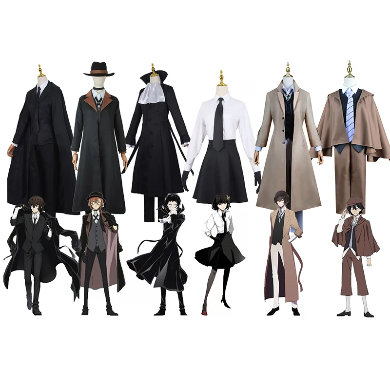 Anime-Bungou-Stray-Dogs-Nakahara-Chuuya-Cosplay-Costume-Include-Hat ...