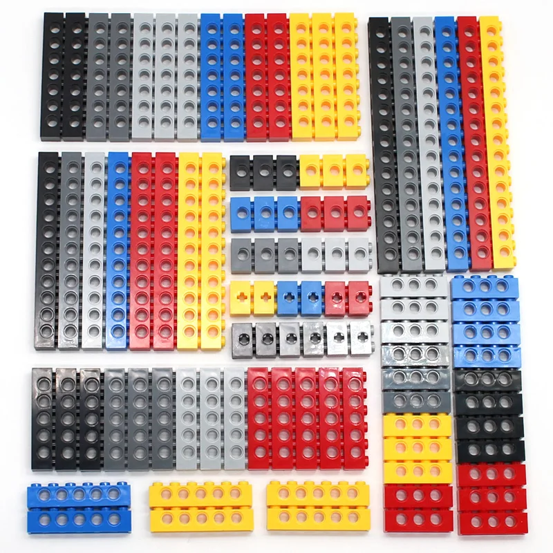 100pcs-Technical-Building-Blocks-Parts-Bulk-MOC-Thick-Bricks-6-Color ...