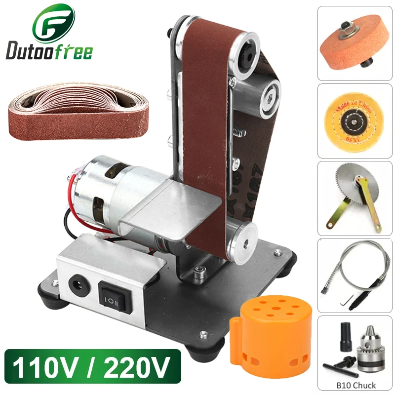 110V-220V-Grinder-Electric-Belt-Sander-DIY-Sander-Polisher-775-Motor ...