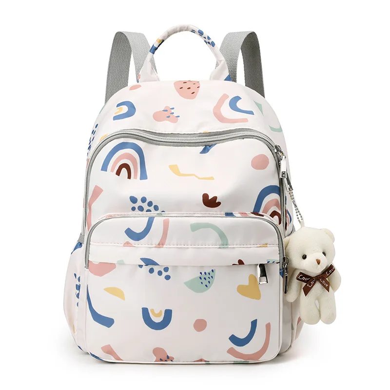 Bolsa de pañales para niñas, mochila multibolsillo de almacenamiento al ...