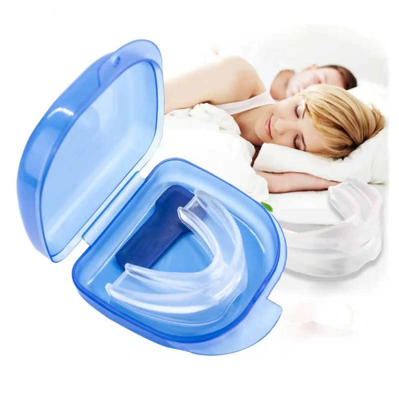 Silicone-Night-Anti-Snore-Mouth-Guard-Tray-Stop-Snoring-Teeth-Clenching ...