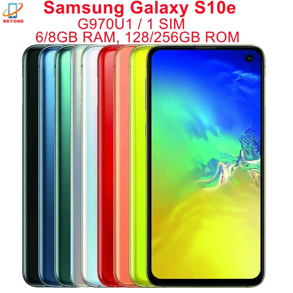 Samsung Galaxy S10e G970U1 5.8" 6/8GB RAM 128/256GB ROM Snapdragon Octa ...