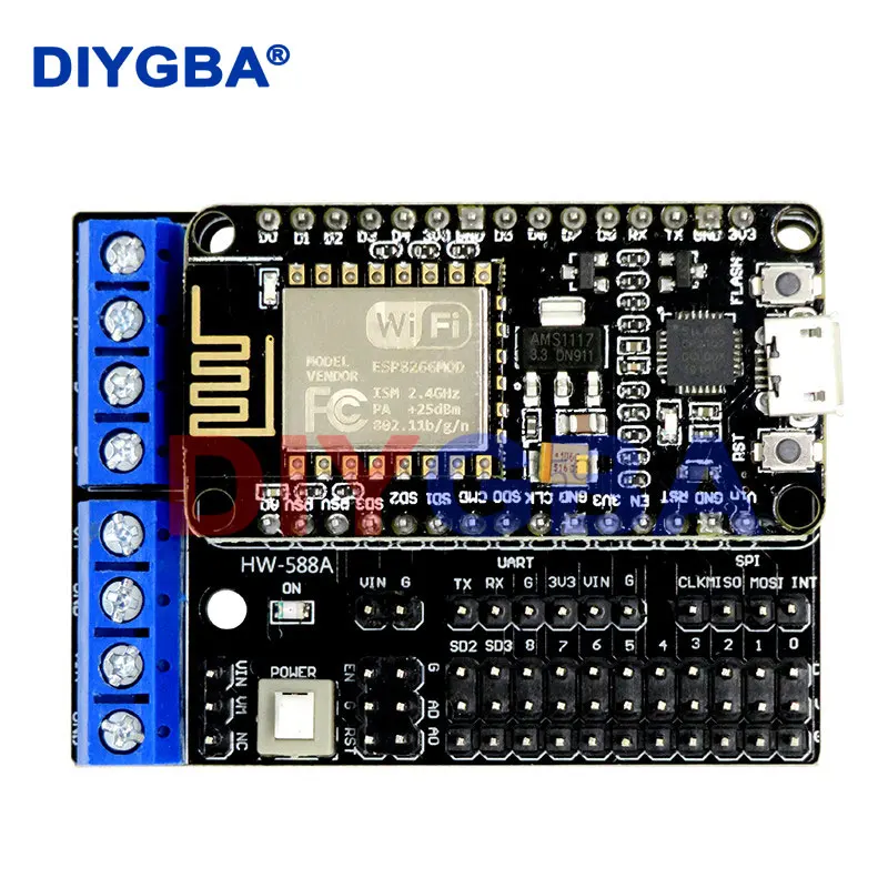 Node MCU Development Kit V3 CP2102 NodeMCU+Motor Shield Wifi Esp8266 ...