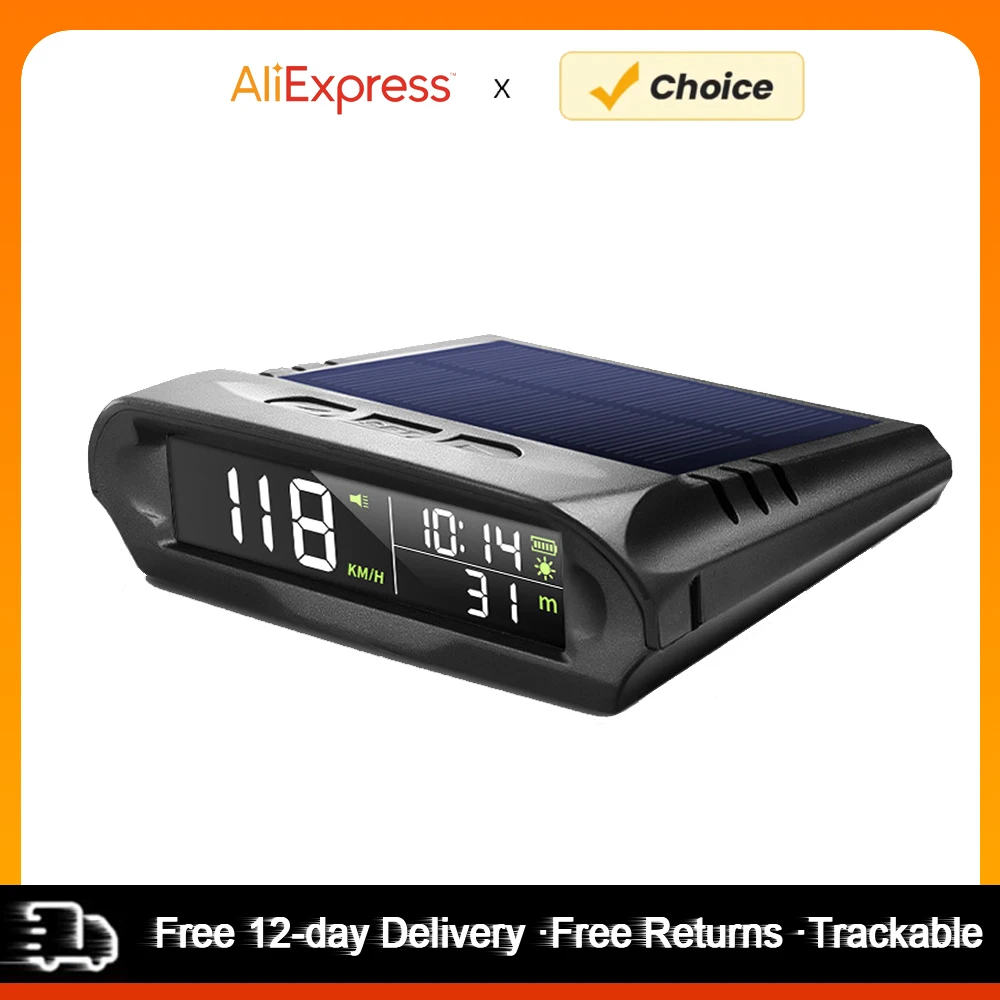 Car-Wireless-Headup-Display-Solar-GPS-Digital-Speedometer-with-LCD ...