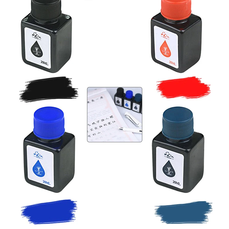 20ml-Dip-Pen-Ink-Bottle-Cartridge-Blue-Ink-Fountain-Pen-Ink-Refilling ...