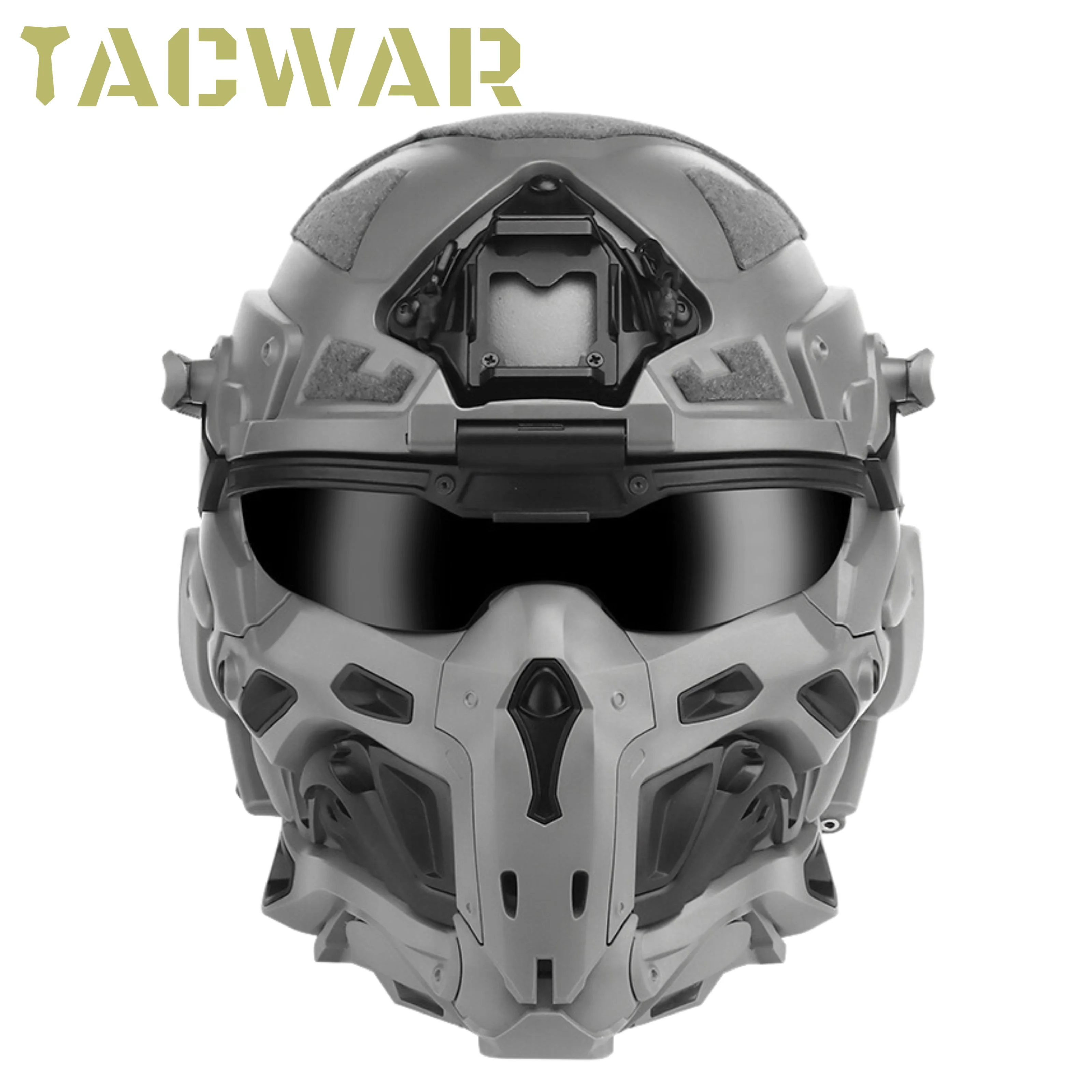 W-Ronin Assault Fast Tactical Helmet and Tactical Mask, Multi-lens ...