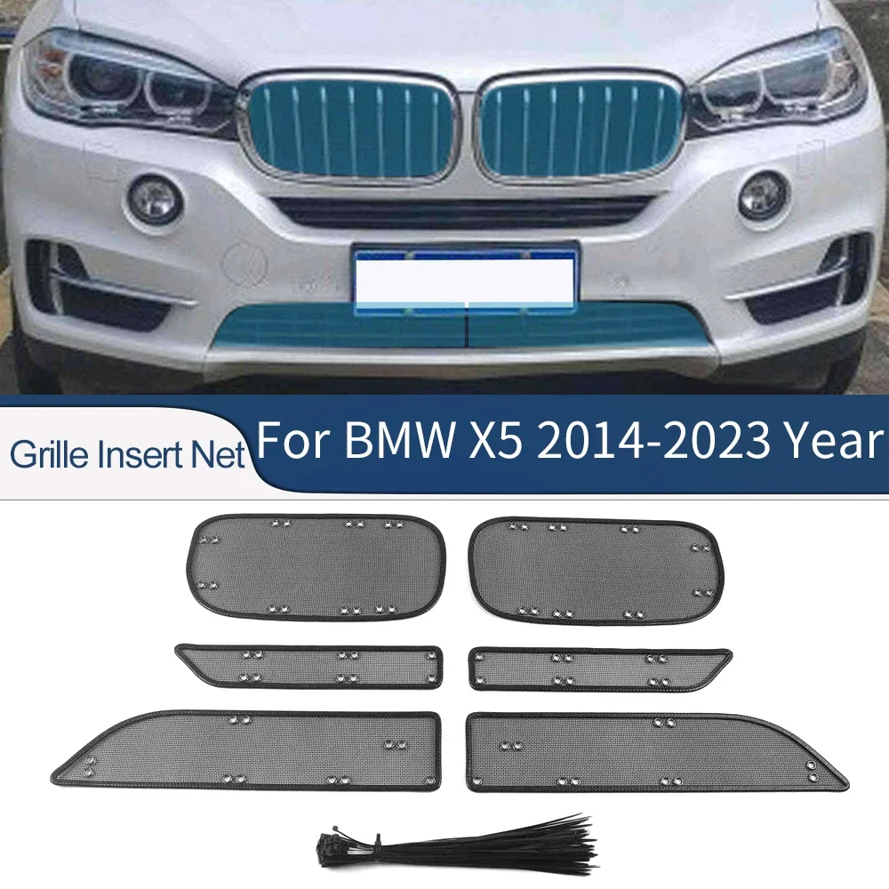 For-BMW-X5-F15-G05-2014-2023-Car-Accessories-Front-Grille-Insert-Net ...