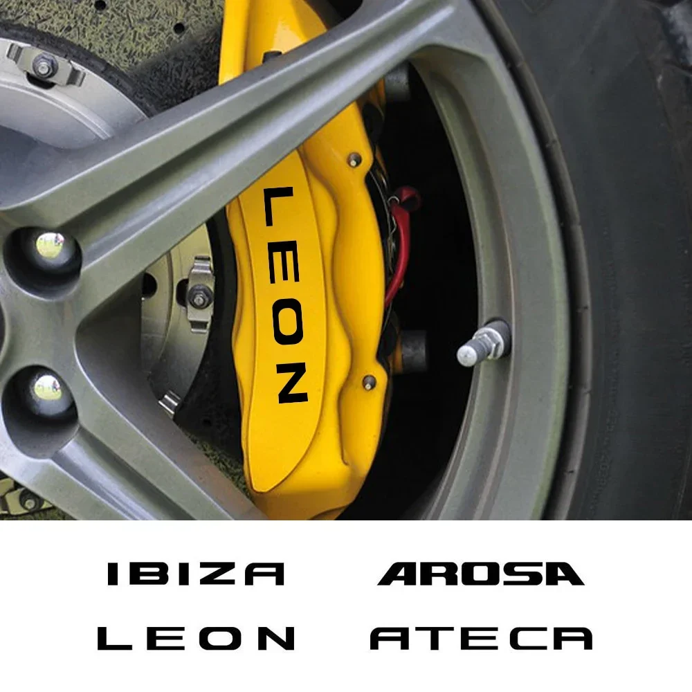 6PCS-Car-Brake-Caliper-Stickers-Heat-Resistant-Decoration-PVC-Decals ...