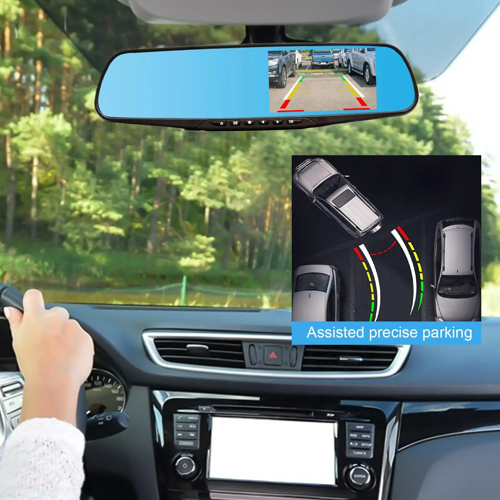 Car Driving Recorder With HD Night Vision And Reverse Image Front And ...