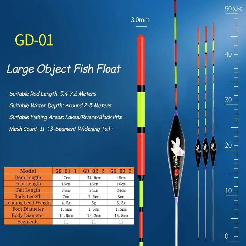 3pcs-Set-Large-Object-Shallow-Water-Fishing-Float-Water-Buoy-Carp ...