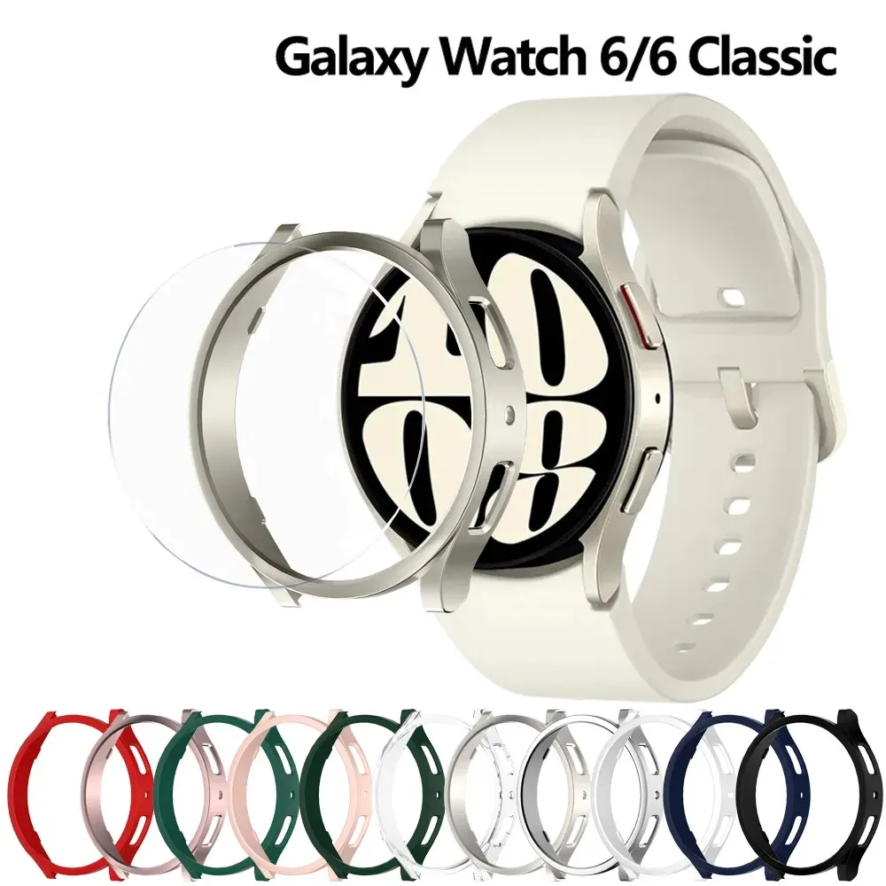 Cristal-funda-para-Samsung-Galaxy-Watch-6-40mm-44mm-accesorios-marco-de ...