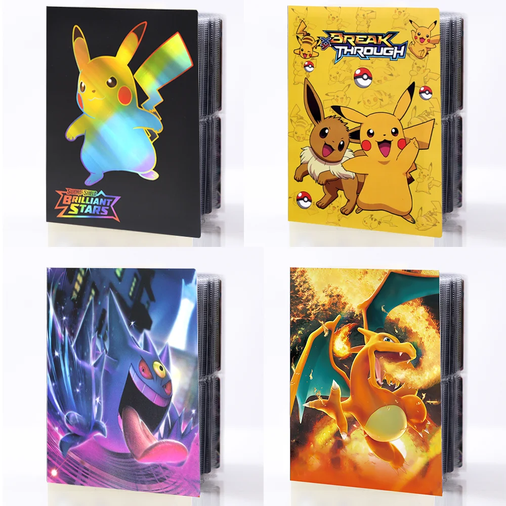 240 Pcs Pokemon Cards Album Book Map Pikachu Charizard Binder Notebook ...