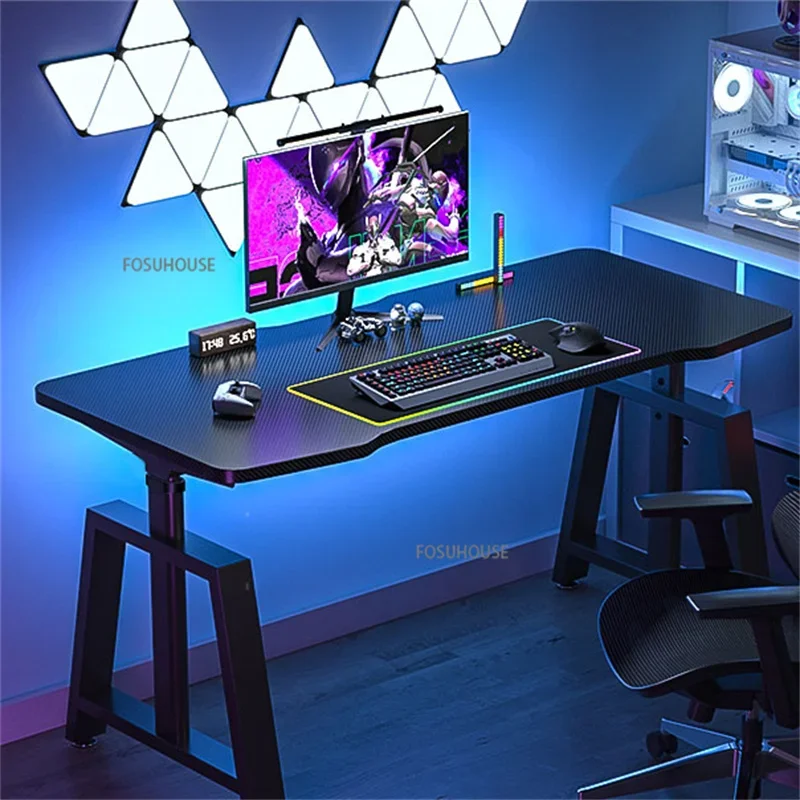 Luxury-E-sports-Table-Height-adjustable-Mechanical-Lifting-Gaming-Table ...