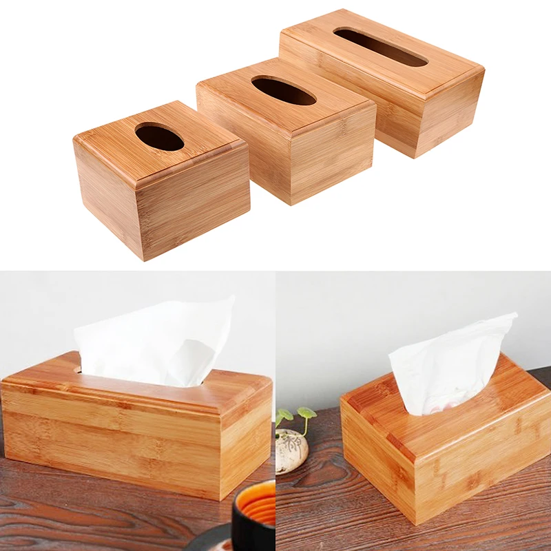 Bamboo-Tissue-Box-Holder-Storage-Paper-Box-Tissue-Box-Cover-Car-Wood ...
