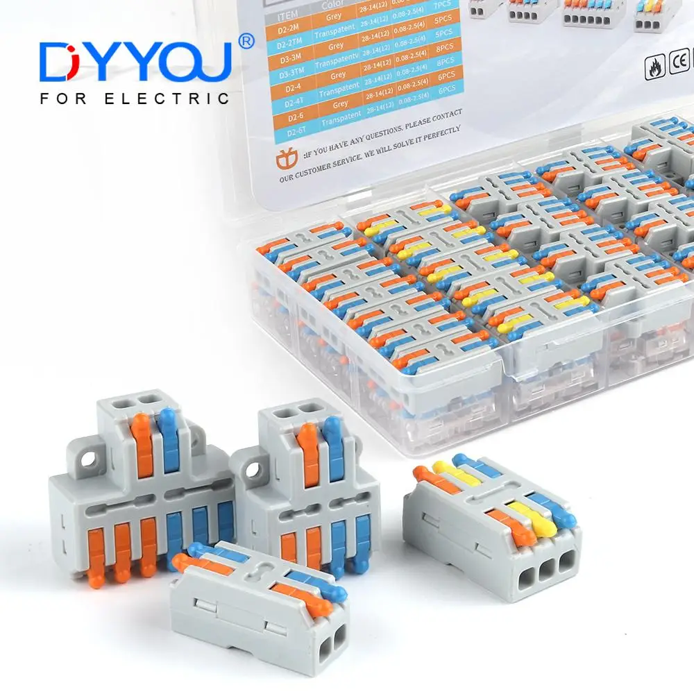 Mini-Fast-Universal-Compact-Wire-Connector-2-Pin-3Pin-SPL-Splicing ...