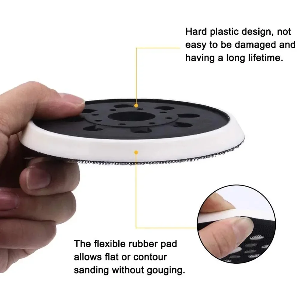 2pcs-Backing-Pad-125mm-Sanding-Pad-Hook-And-Loop-Electric-Polishing ...